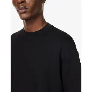 ARNE Everyday Luxe Cotton-blend T-shirt - Black