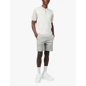 ARNE Tailored Cotton-blend Chino Shorts - Stone
