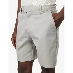 ARNE Tailored Cotton-blend Chino Shorts - Stone