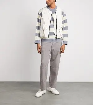 Stone Island Cotton-canvas All-weather Ghost Trousers - Grey
