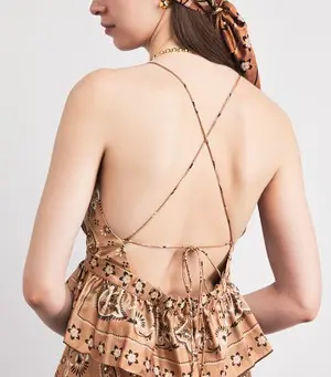 Sandro Bandana Print Maxi Dress