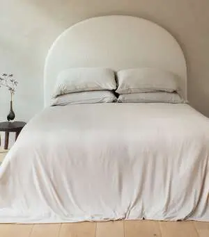 SHELEP Merino Jersey Super King Duvet Cover - Neutral