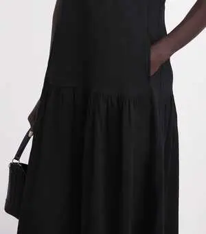 ME+EM Organic Cotton Tiered Maxi Dress