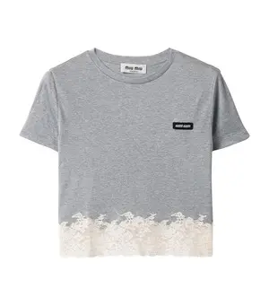 Miu Miu Cropped T-shirts For Women