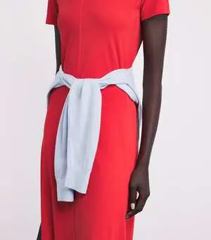ME+EM Cotton A-line Midi Dress