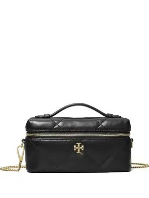 Tory Burch Kira Diamond Quilt East/west Vanity Case - Black