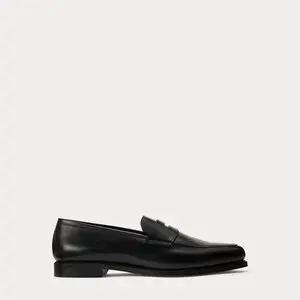 Ralph Lauren Maestra Calfskin Penny Loafer - Black