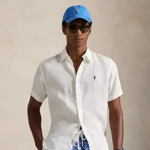 Ralph Lauren Classic Fit Linen Shirt - Ceramic White