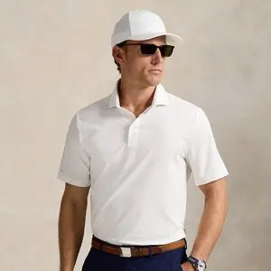 Ralph Lauren Classic Fit Performance Polo Shirt - Ceramic White