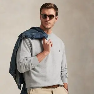 Cotton-Blend Mockneck Sweatshirts