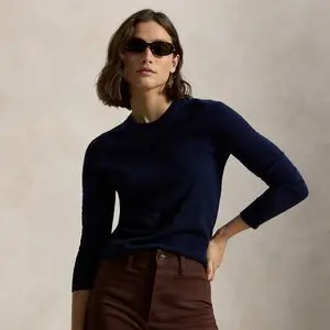 Ralph Lauren Cashmere Crewneck Pullover Hunter Navy