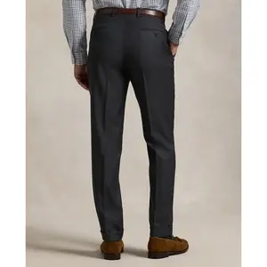Ralph Lauren Slim Fit Wool Twill Trousers - Medium Grey