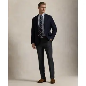 Ralph Lauren Slim Fit Wool Twill Trousers - Medium Grey