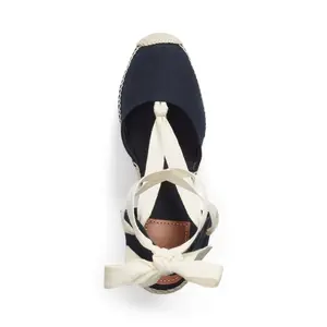 Ralph Lauren Canvas Wedge Espadrille - Blue