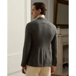 Ralph Lauren Hadley Hand-tailored Cashmere Jacket - Medium Grey