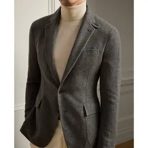 Ralph Lauren Hadley Hand-tailored Cashmere Jacket - Medium Grey