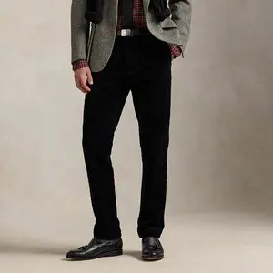 Ralph Lauren Andover Slim Fit Stretch Corduroy Pant - Polo Black