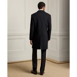 Ralph Lauren Kent Hand-tailored Wool-blend Topcoat - Black