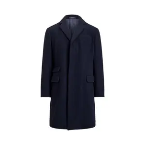 Ralph Lauren Kent Hand-tailored Wool-blend Topcoat - Navy