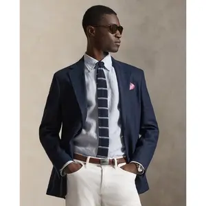 Ralph Lauren Polo Soft Tailored Fit Linen Suit Jacket - Dark Navy