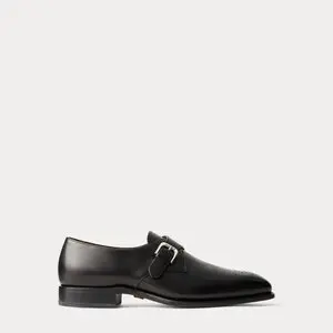 Ralph Lauren Darnell Calfskin Monk-strap Shoe - Black