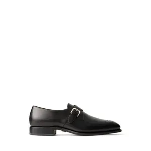 Ralph Lauren Darnell Calfskin Monk-strap Shoe - Black