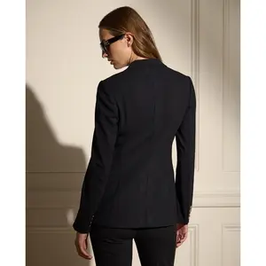 Ralph Lauren Parker Wool Crepe Jacket - Black