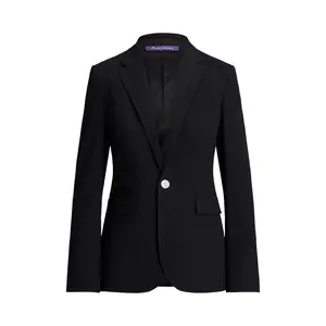 Ralph Lauren Parker Wool Crepe Jacket - Black