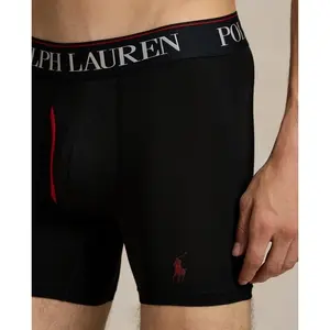 Ralph Lauren 4d-flex Microfiber Boxer Brief 3-pack - Black
