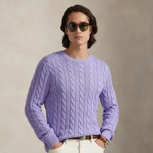 Men's Cable-Knit Cotton Sweaters