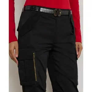 Ralph Lauren Cotton Sateen Cargo Pant - Black
