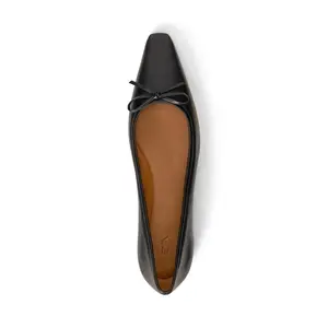 Ralph Lauren Pointed Leather Ballet Flat