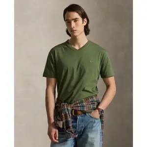 Ralph Lauren Classic Fit Jersey V-neck T-shirt - Supply Olive
