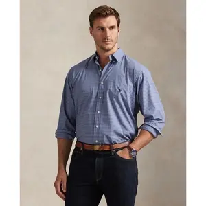 Ralph Lauren Checked Stretch Poplin Shirt - Blue Multi