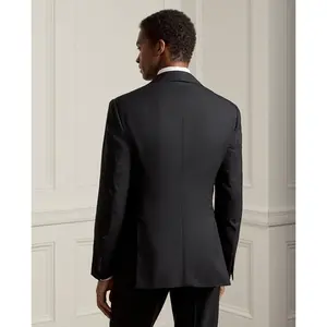 Ralph Lauren Gregory Hand-tailored Wool Serge Suit - Black