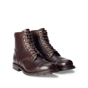 Ralph Lauren Hand-burnished Leather Boots - Brown