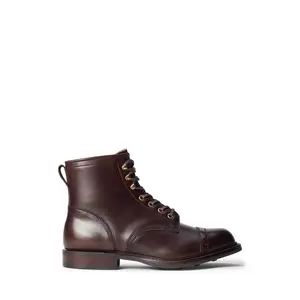 Ralph Lauren Hand-burnished Leather Boots - Brown