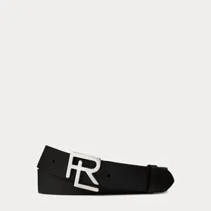 Ralph Lauren Vachetta Leather Belt - Black