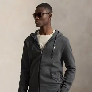 Ralph Lauren Double-knit Full-zip Hoodie - Windsor Heather