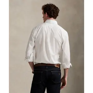 Ralph Lauren Custom Fit Polo Bear Poplin Shirt - White