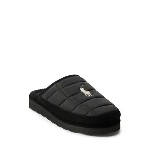 Ralph Lauren Reade Suede-trim Scuff Slipper