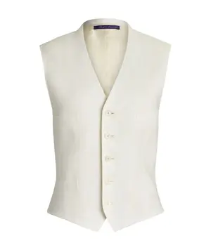 Ralph Lauren Jaiden Linen Vest - Cream