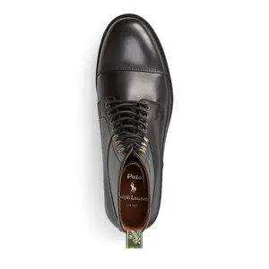 Ralph Lauren Bryson Leather Cap-toe Boots