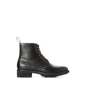 Ralph Lauren Bryson Leather Cap-toe Boots