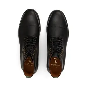Ralph Lauren Bryson Leather Cap-toe Boots