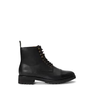 Ralph Lauren Bryson Leather Cap-toe Boots