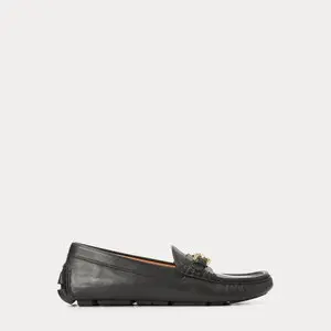 Ralph Lauren Anders Leather Driver - Black