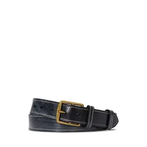 Ralph Lauren Bridle Leather Belt - Black
