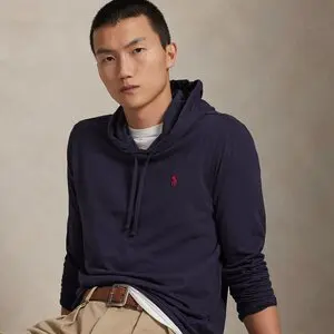 Ralph Lauren Jersey Hooded T-shirt - Ink