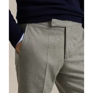 Ralph Lauren Wool Flannel Trouser - Light Grey